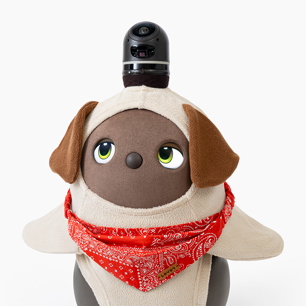 いぬフリース（パピー） ブラック | LOVOT ウェブストア