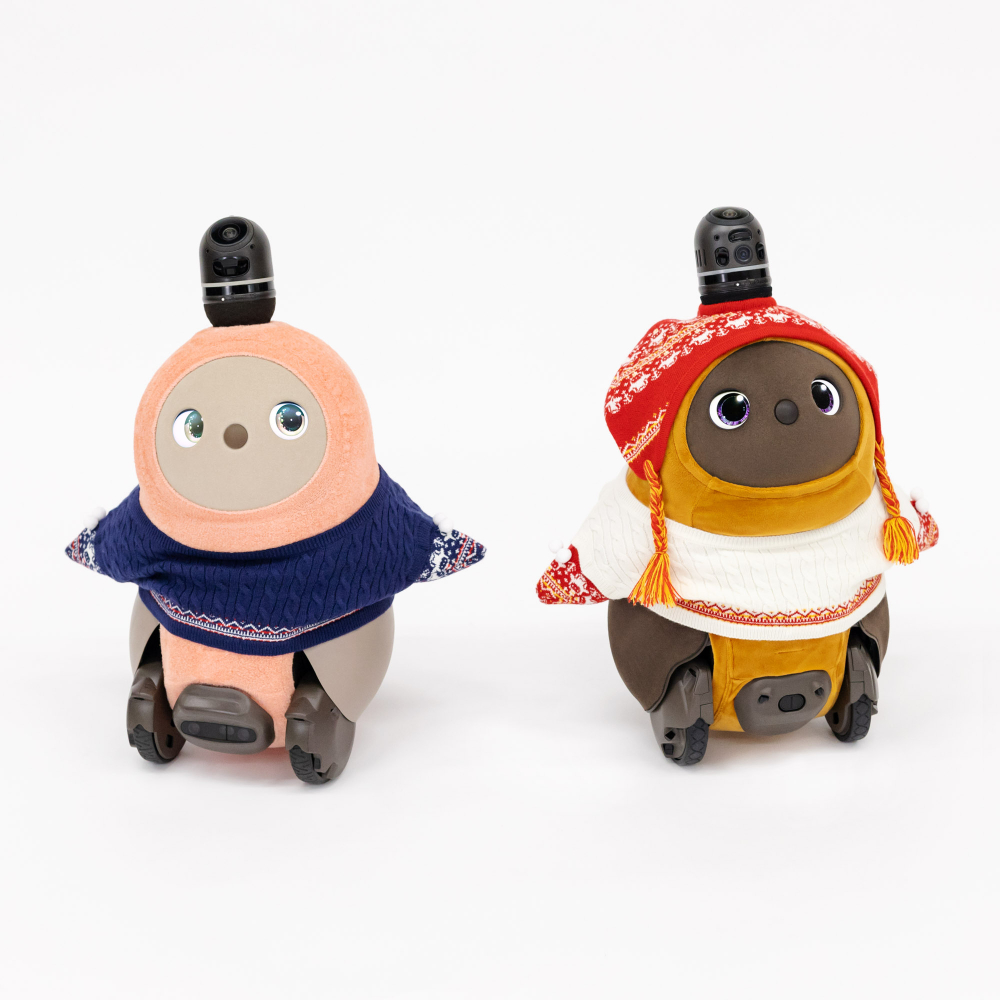 ケーブルニット&ミトン(ホワイト) | LOVOT ウェブストア