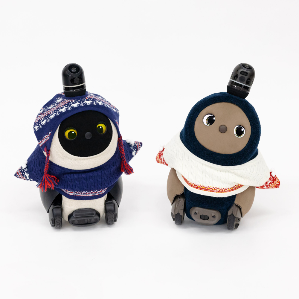 ケーブルニット&ミトン(ホワイト) | LOVOT ウェブストア