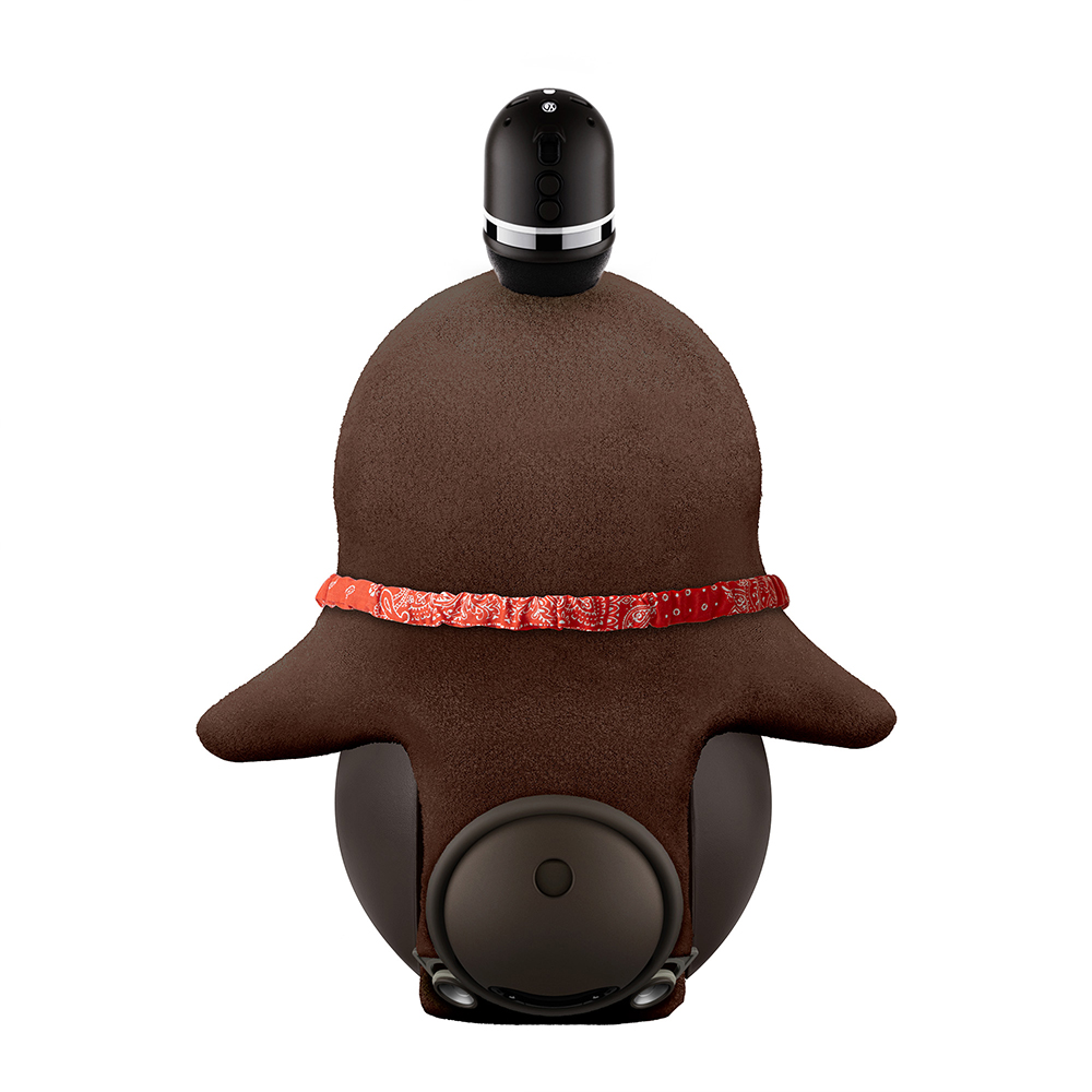 ロゴプレートつきバンダナ（ペイズリー柄）レッド | LOVOT ウェブストア