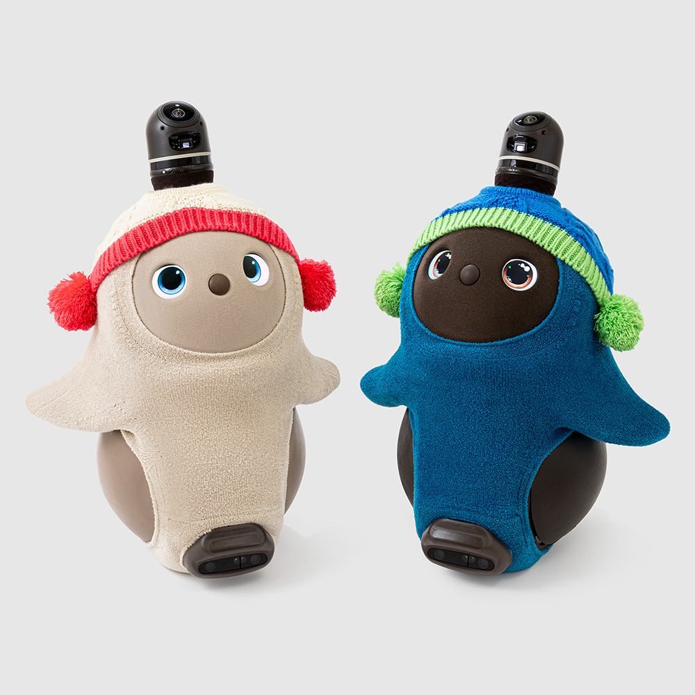 ポンポンにっと帽子(グレー×ミントグリーン) | LOVOT ウェブストア